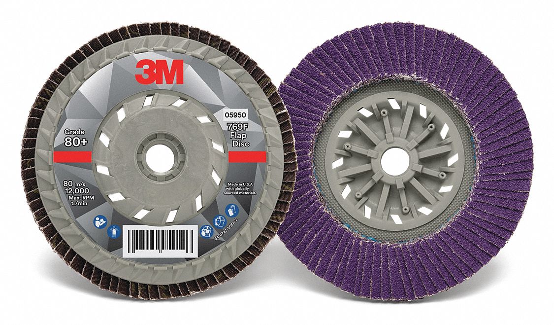 3M, Type 27, 5" x 5/8"-11, Flap Disc - 498Y28|7100243782 - Grainger