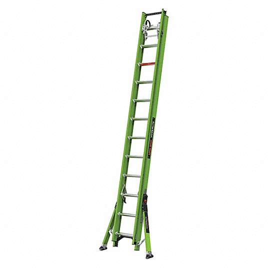 LITTLE GIANT, 24 ft Overall Ht, Fiberglass, Extension Ladder - 498Y90 ... LITTLE GIANT, 24 ft Overall Ht, Fiberglass, Extension Ladder - 498Y90 ...