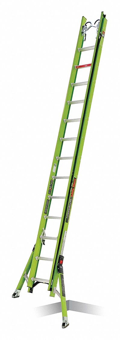 LITTLE GIANT, 28 ft Overall Ht, Fiberglass, Extension Ladder - 498Y91 ... LITTLE GIANT, 28 ft Overall Ht, Fiberglass, Extension Ladder - 498Y91 ...
