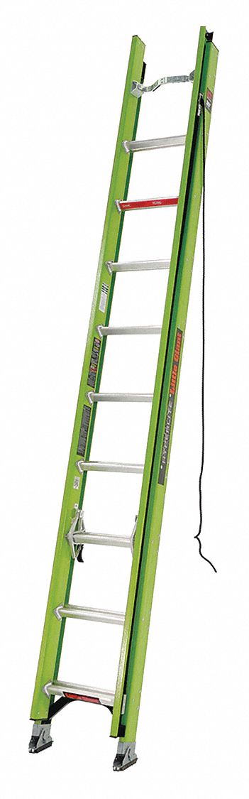 LITTLE GIANT, 20 ft Industry Ladder Size, 20 ft Extended Ladder Ht ...