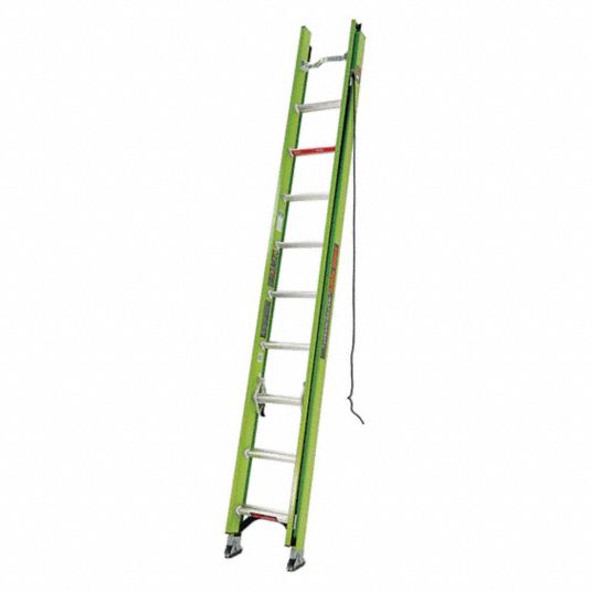 LITTLE GIANT, 20 ft Industry Ladder Size, 20 ft Extended Ladder Ht ...