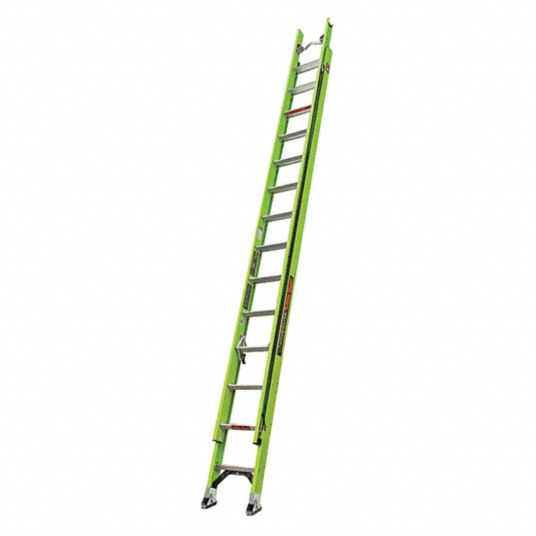 LITTLE GIANT, 28 ft Ladder Size, Fiberglass, Extension Ladder - 498Y98 ...