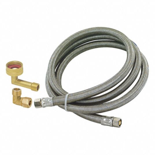 1/4 in Hose Inside Dia., 6 ft Hose Lg, Water Connector Kit - 499A65 ...