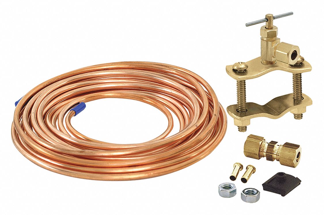 1/8 in Hose Inside Dia., 15 ft Hose Lg, Water Connector Kit - 499A70 ...