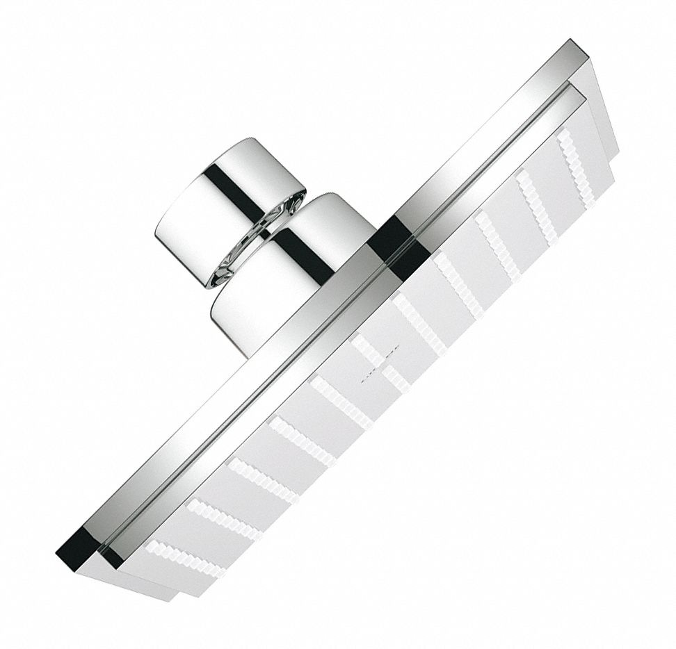 GROHE, Euphoria Cube, 2.5 gpm Fixed Showerhead Flow Rate, Fixed ...