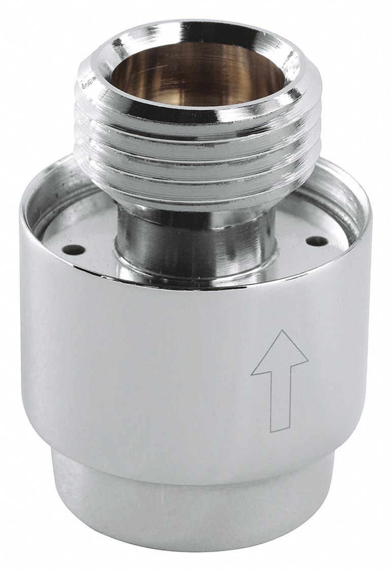 GROHE, Brass, Chrome Finish, Inline Vacuum Breaker - 499D52|07911000 ...