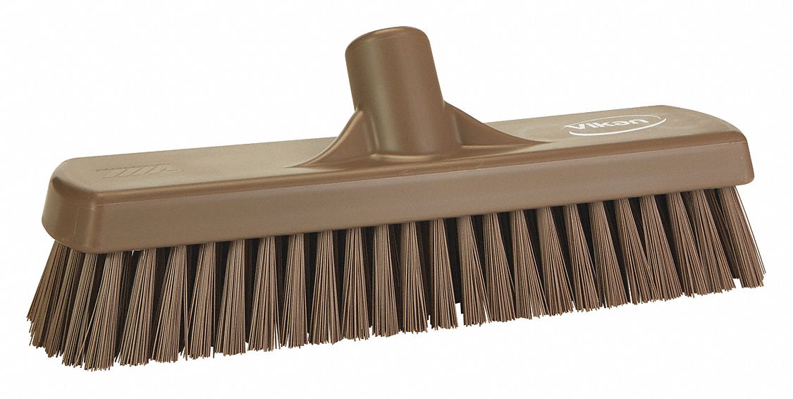 VIKAN, Stiff, 12 in Brush Lg, Deck Brush - 499G79|706066 - Grainger