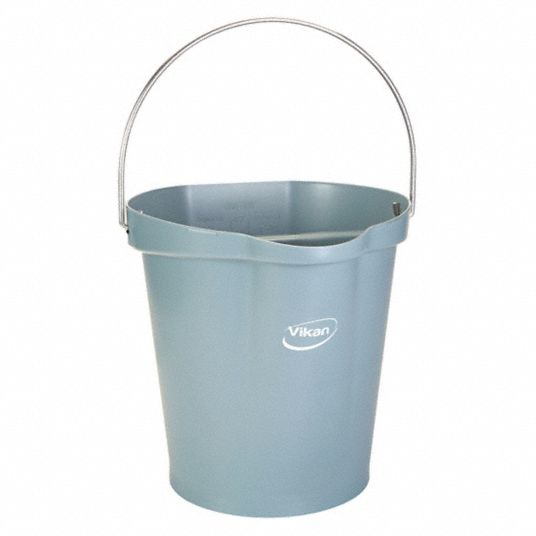 VIKAN, 3 1/4 gal Capacity, 13 in Overall Wd, Bucket - 499G91|568688 ...