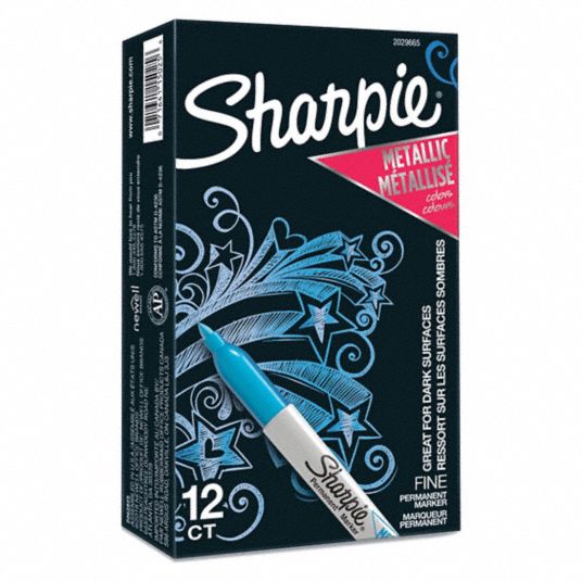SHARPIE, Fine, Blue, Permanent Marker - 499H20|2029665 - Grainger