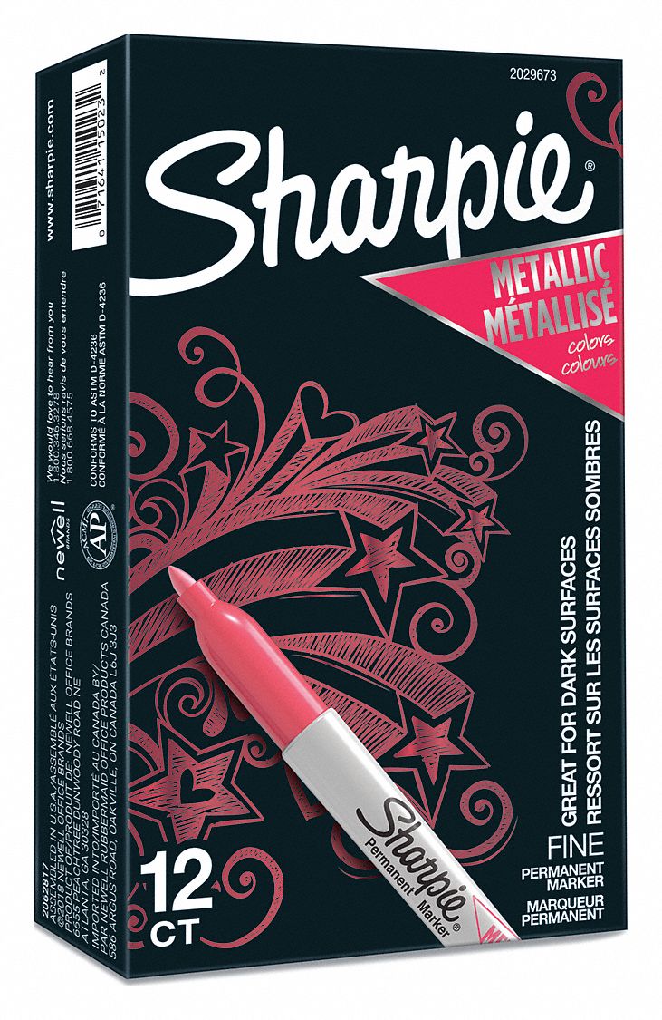 SHARPIE, Red, Fine, Permanent Marker Set - 499H25|2029673 - Grainger
