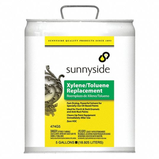 SUNNYSIDE, Pail, Solvent, Xylene/Toluene Replacement Solvent - 499H56 ...