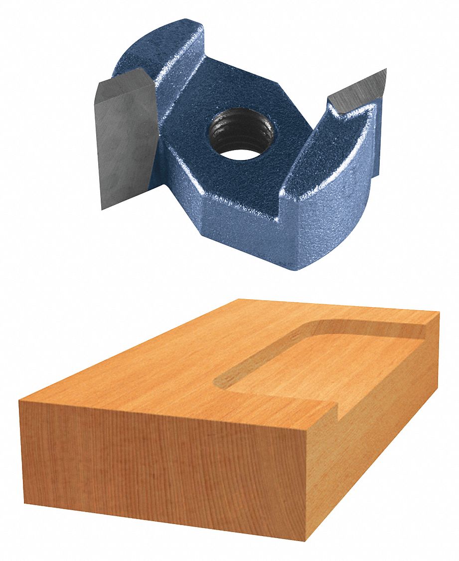 BOSCH, Fractional Inch, Carbide Tipped, Straight Cut Profile Router Bit ...