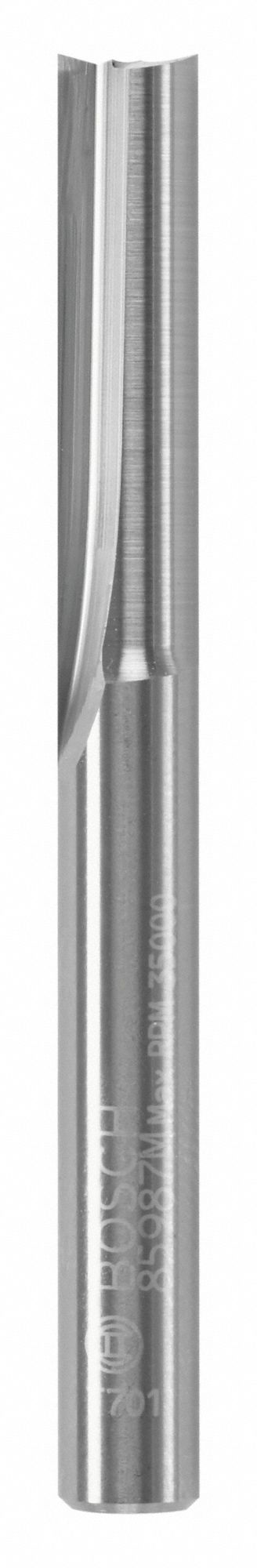BOSCH, Fractional Inch, Carbide Tipped, Straight Cut Profile Router Bit ...