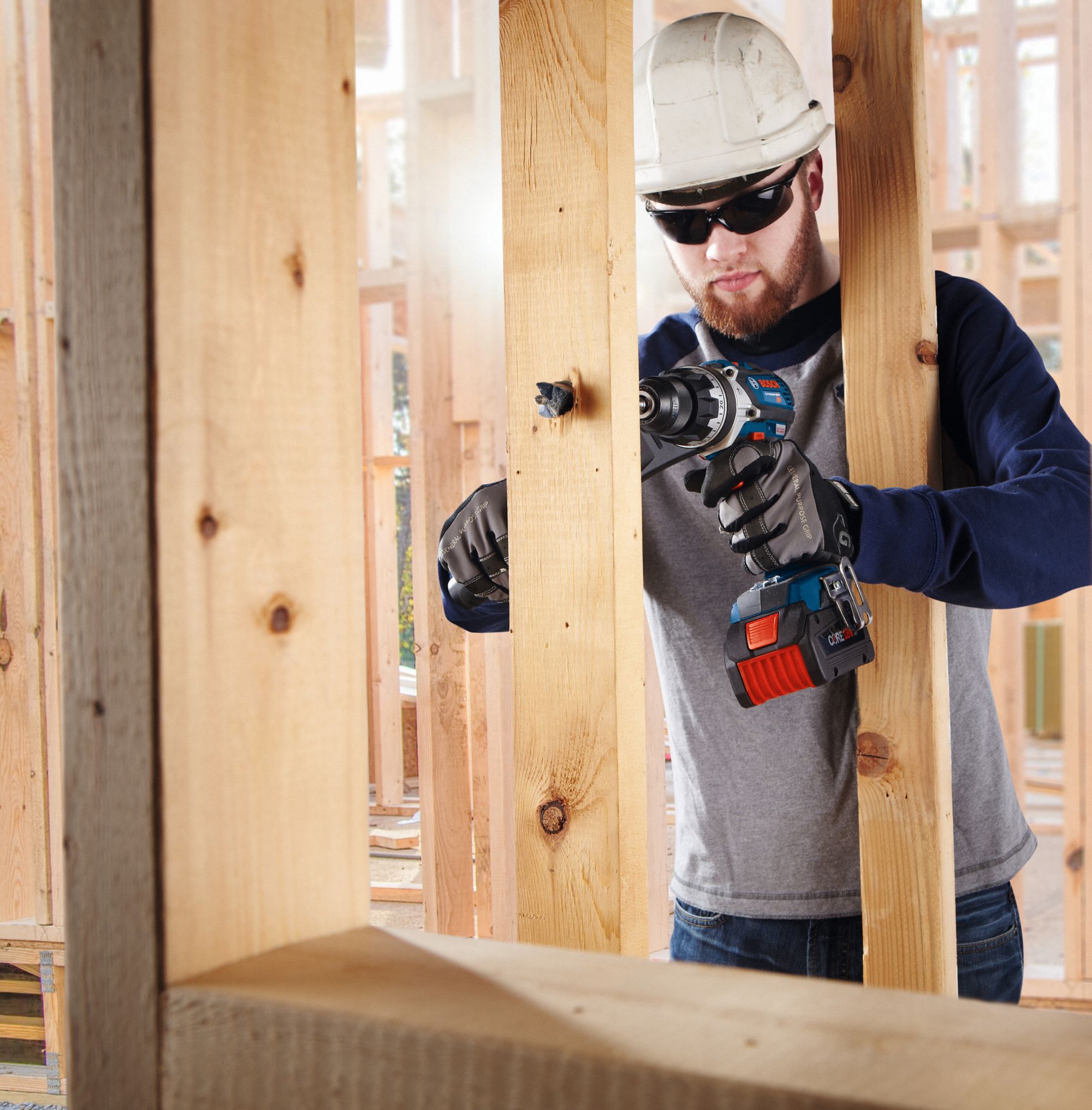 BOSCH Auger Drill Bit Set: 6 1/2 in Overall Lg, Auger Auger, High Speed ...