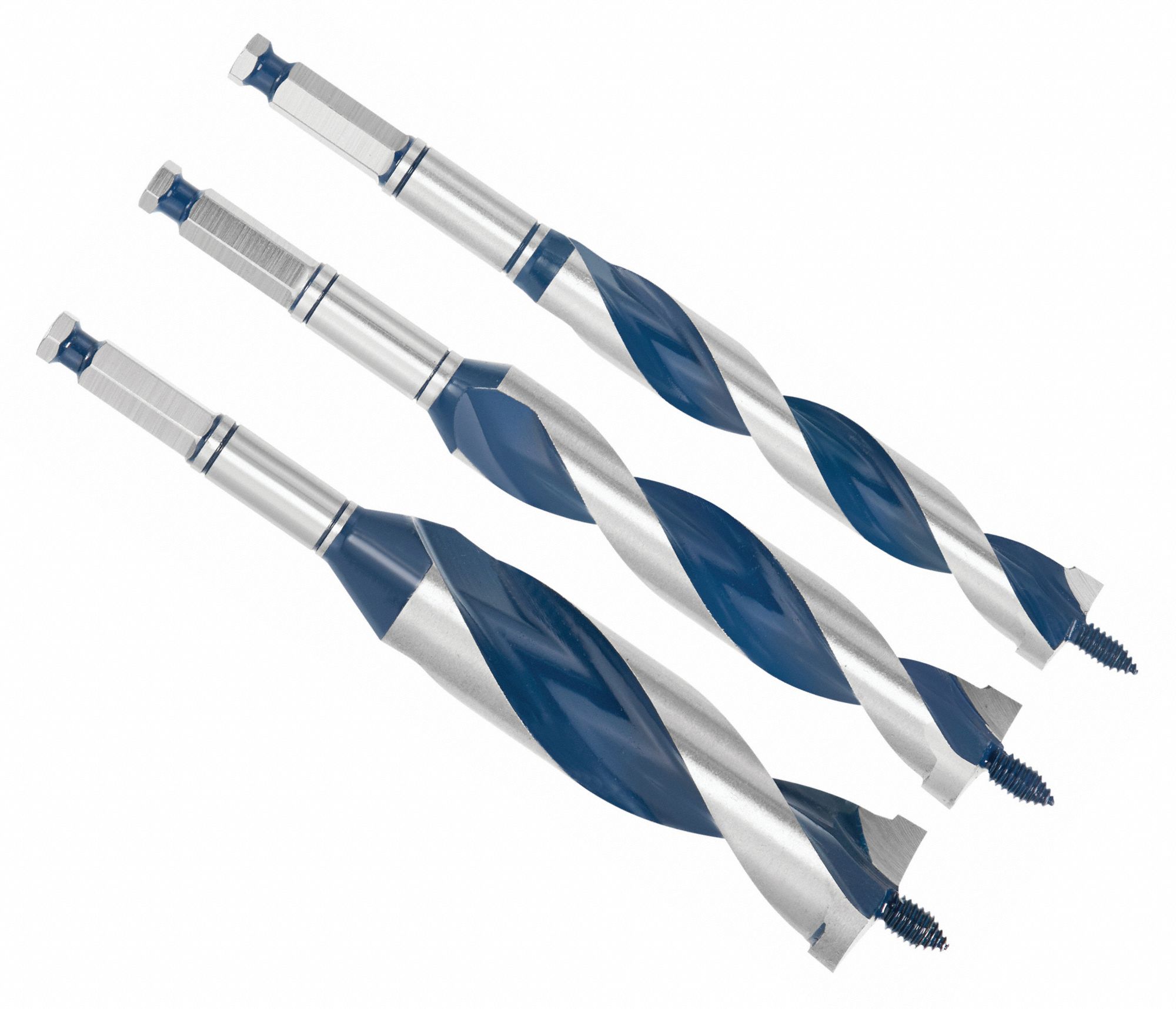 BOSCH, 6 1/2 in Overall Lg, Auger Auger, Auger Drill Bit Set - 499L06 ...