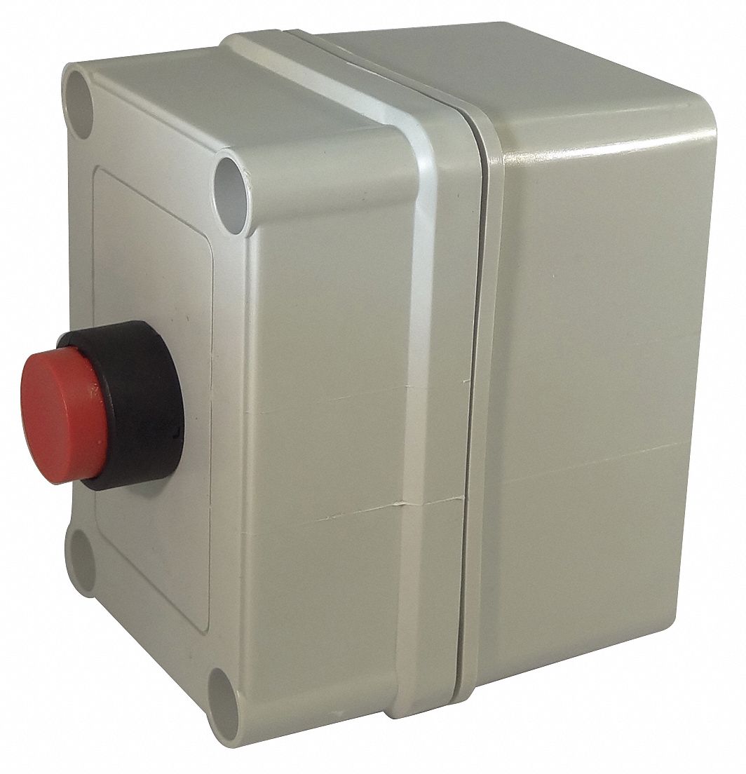 HOFFMAN, Extended Push Button, 0 Pilot Lights, Control Station - 49A468|VS-PBS02 - Grainger