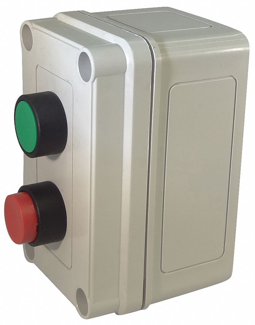HOFFMAN, (2) Push Buttons, 0 Pilot Lights, Control Station - 49A484|VS-PBS18 - Grainger