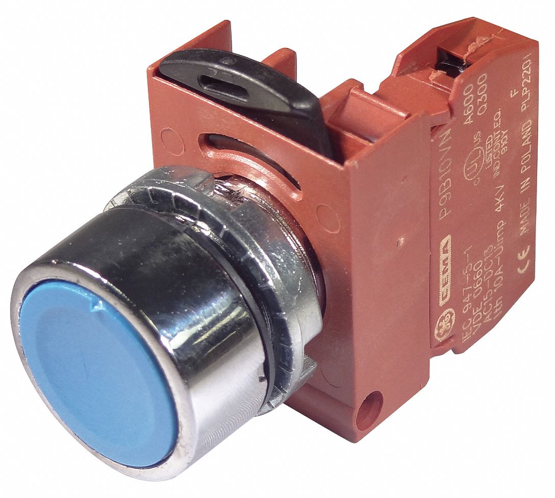 ABB, Flush Profile, Metallic, Flush Push Button Operator - 49A510|P9M-PNLGN10N0 - Grainger