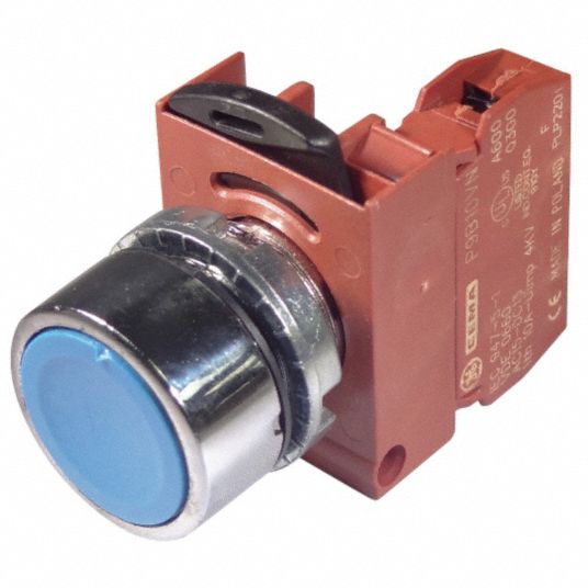 ABB, Flush Profile, Metallic, Flush Push Button Operator - 49A510|P9M-PNLGN10N0 - Grainger