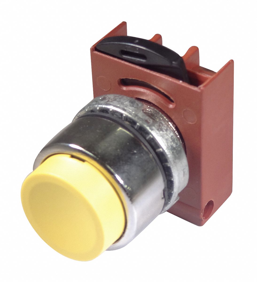 ABB Push Button Operator: 22 mm Size, Momentary Push, Yellow, 1/12/13/3 ...