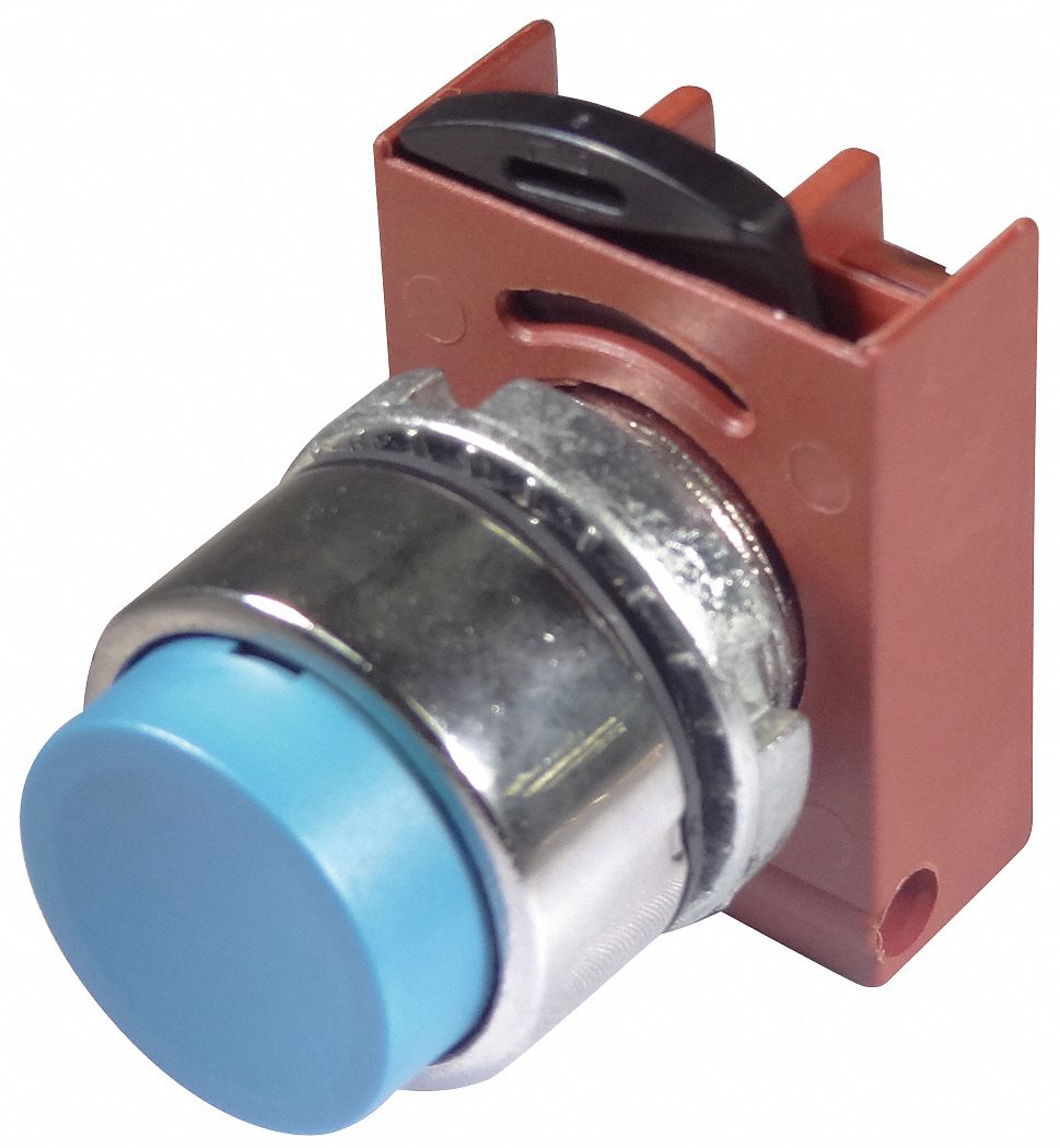ABB Push Button Operator: 22 mm Size, Momentary Push, Blue, 12/4/4X/3S ...
