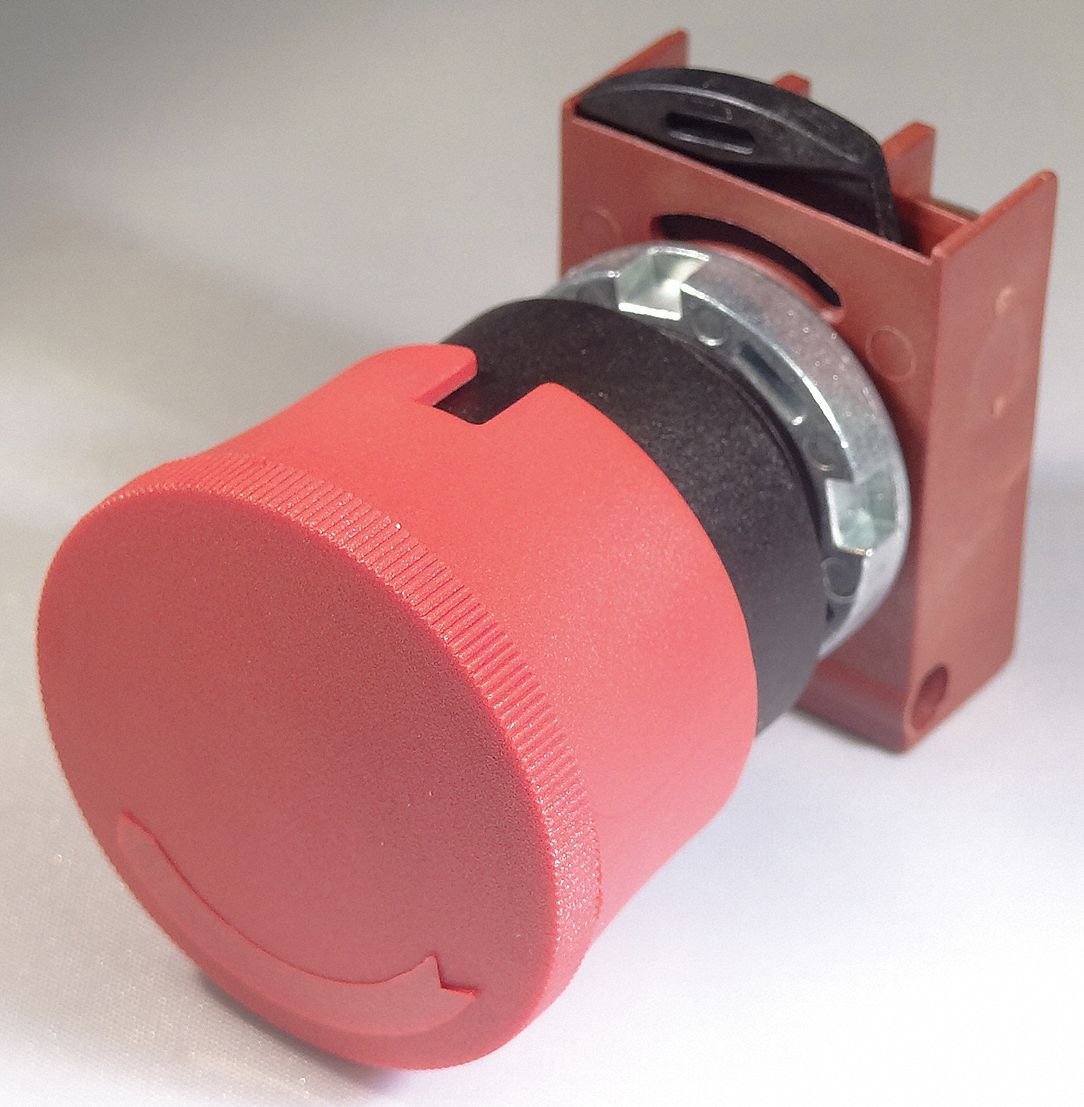 ABB Push Button Operator, Plastic, Turn to Release, Red, 4X NEMA Rating ...