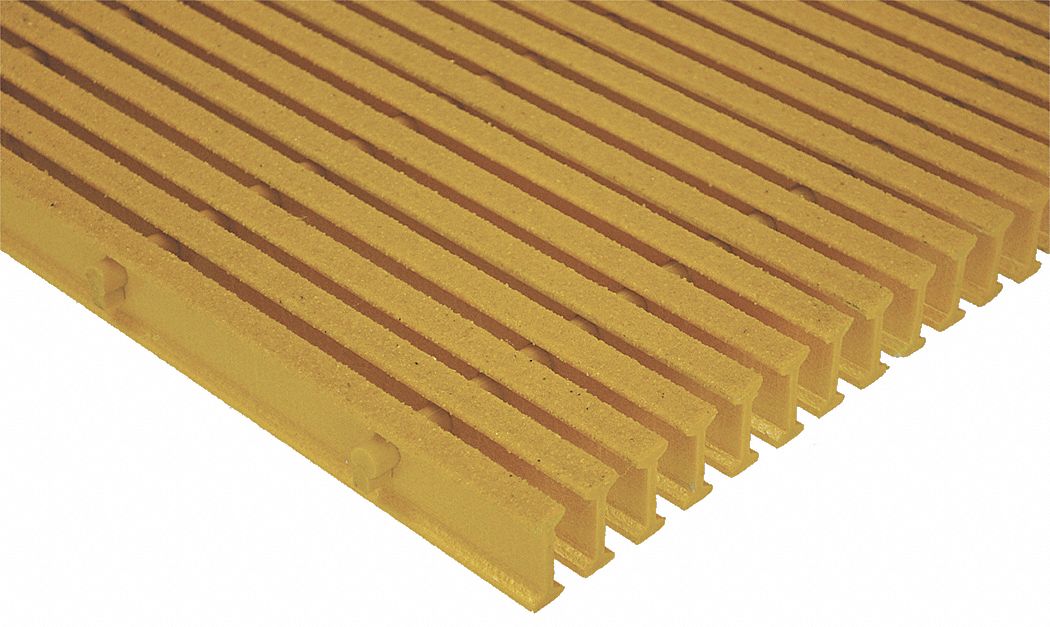FIBERGRATE I4015,ISOFR,YELLOW,4 FT X 10 FT - Fiberglass Grating ...