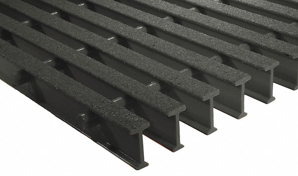 FIBERGRATE T5020,VEFR,DARK GREY,4 FT X 12 FT - Fiberglass Grating ...