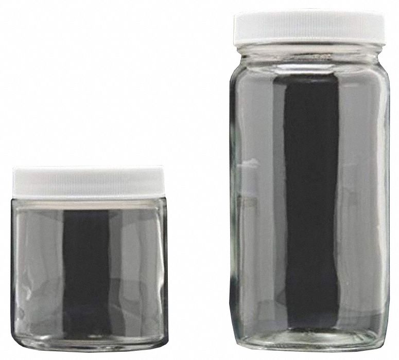 Glass, 1 L Capacity - mL, Jar - 49AR71|D0084-32 - Grainger