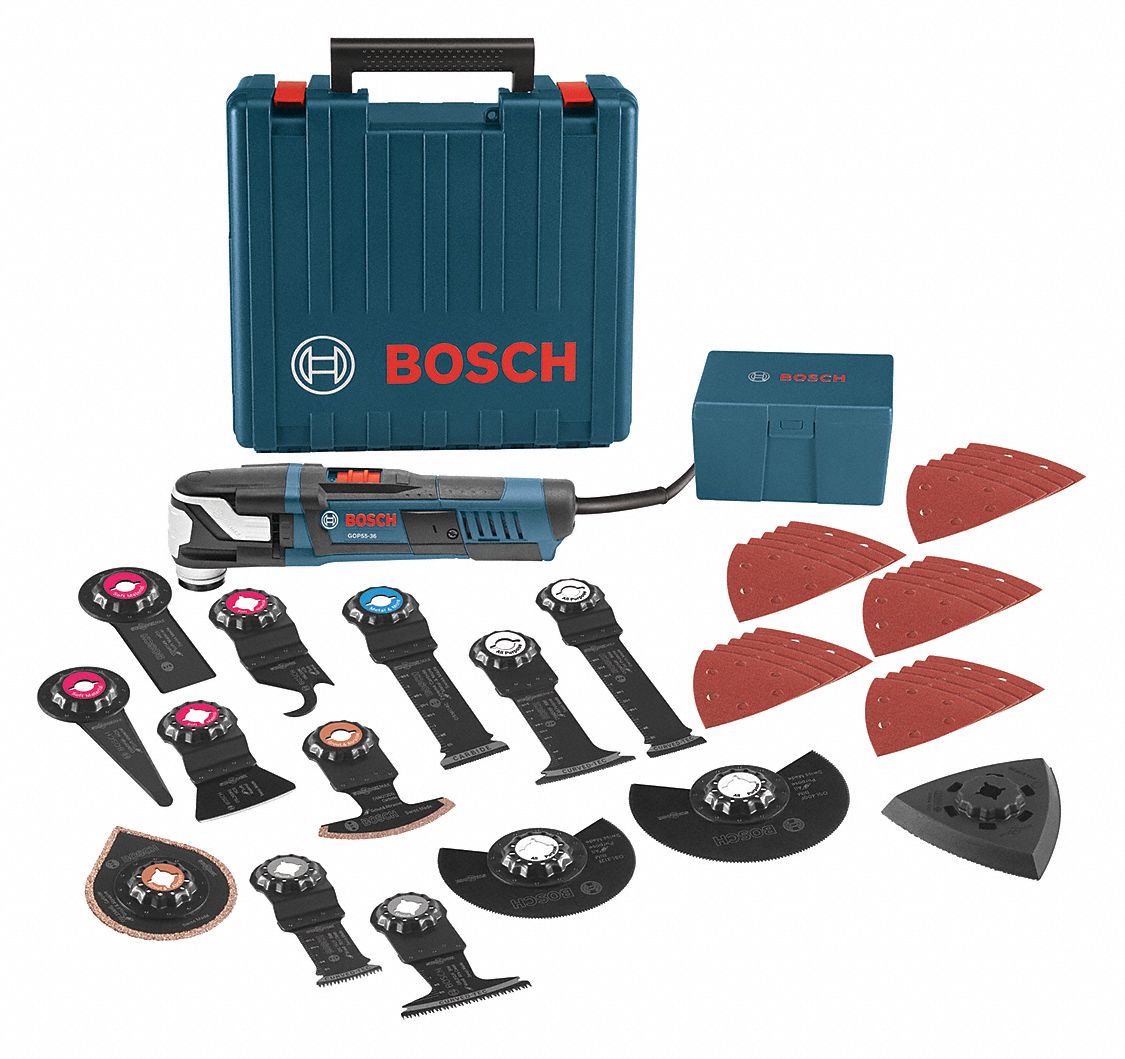 BOSCH, 8,000 to 20,000, 3.6° Oscillation Angle, Oscillating Tool Kit ...
