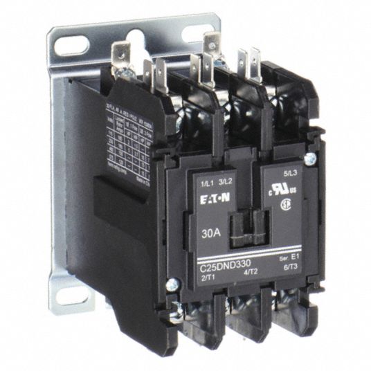 EATON, 3 Poles, 208-240V AC, Definite Purpose Magnetic Contactor ...