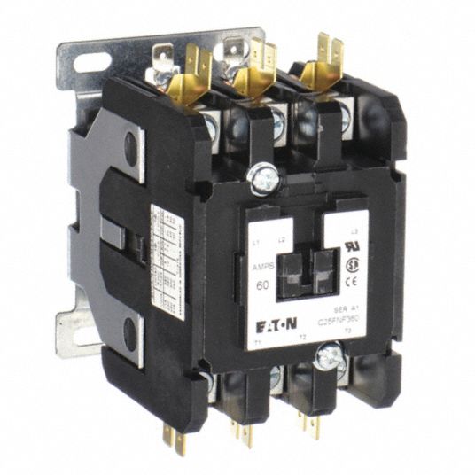 EATON, 3 Poles, 24V AC, Definite Purpose Magnetic Contactor - 49C084 ...