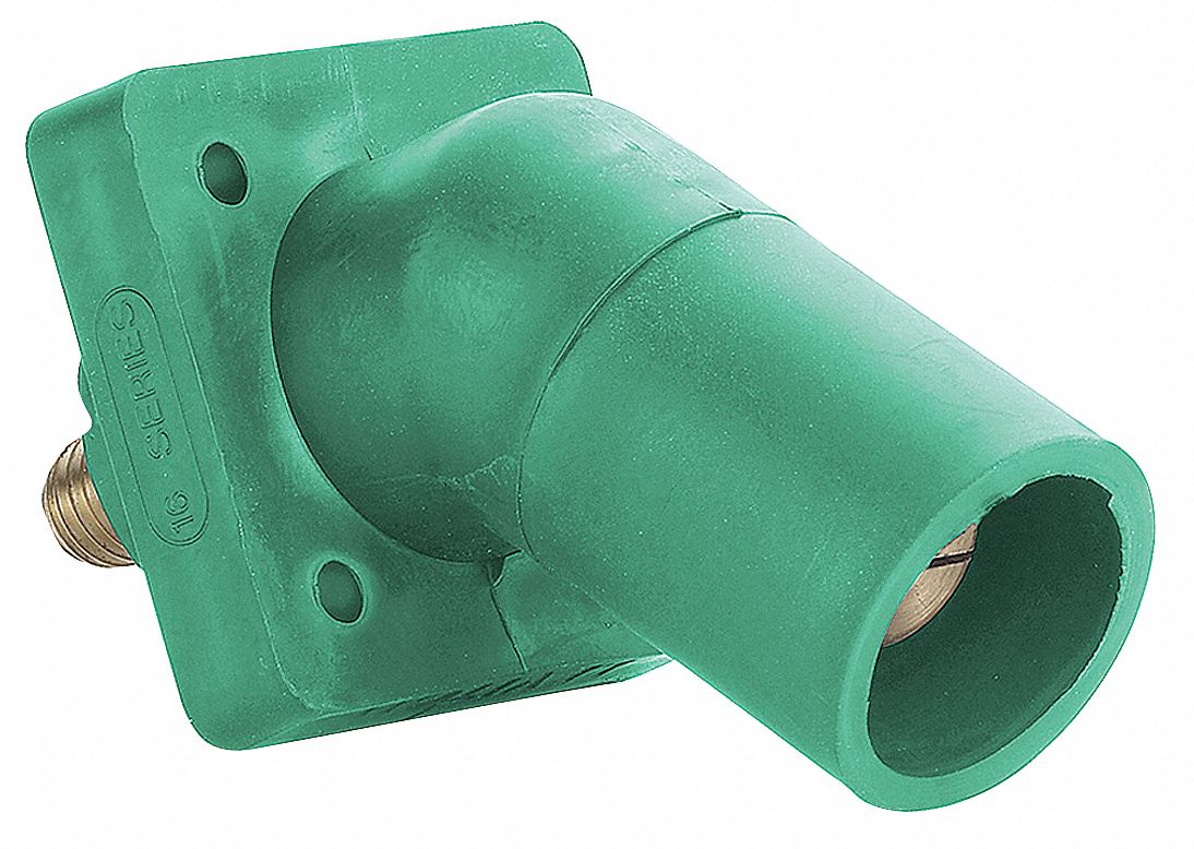 LEVITON Angled Receptacle, 3R NEMA Rating, 16, 400AC/DC Amps AC/DC ...