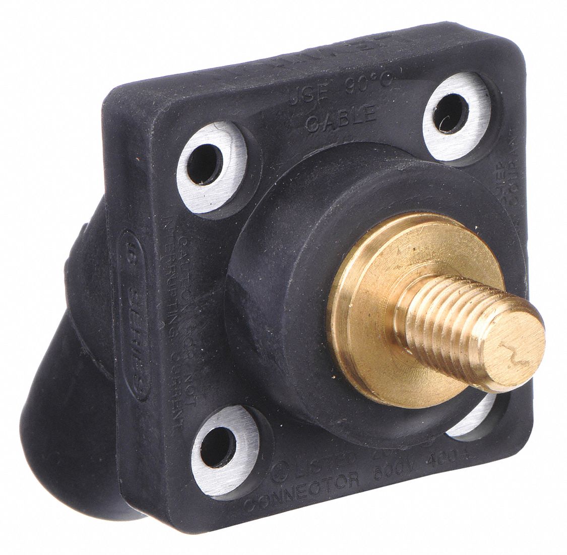 Angled Receptacle, 3R NEMA Rating, 16, 400AC/DC Amps AC/DC, Taper Nose ...