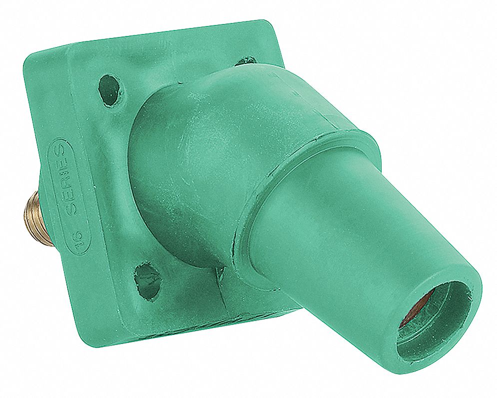 LEVITON Angled Receptacle, 3R NEMA Rating, 16, 400AC/DC Amps AC/DC ...