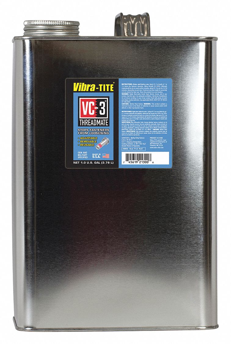 VIBRA-TITE, VC-3, Red, Reusable Threadlocker - 49CE99|21300 - Grainger
