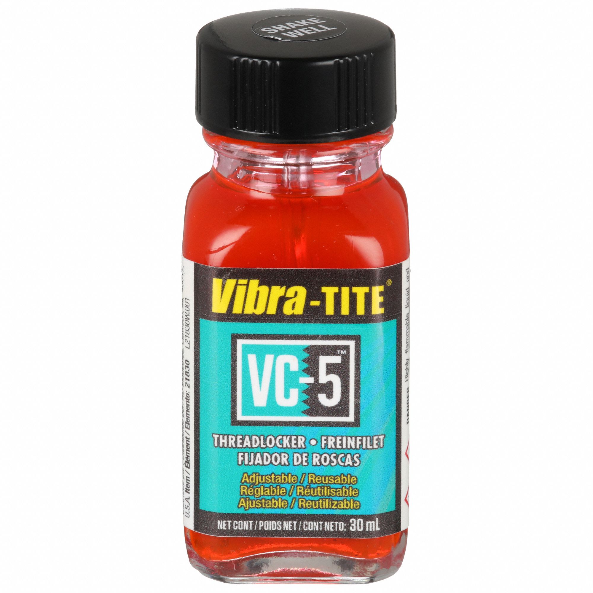 VIBRA-TITE, VC-5, Red, Reusable Threadlocker - 49CF88|21830 - Grainger