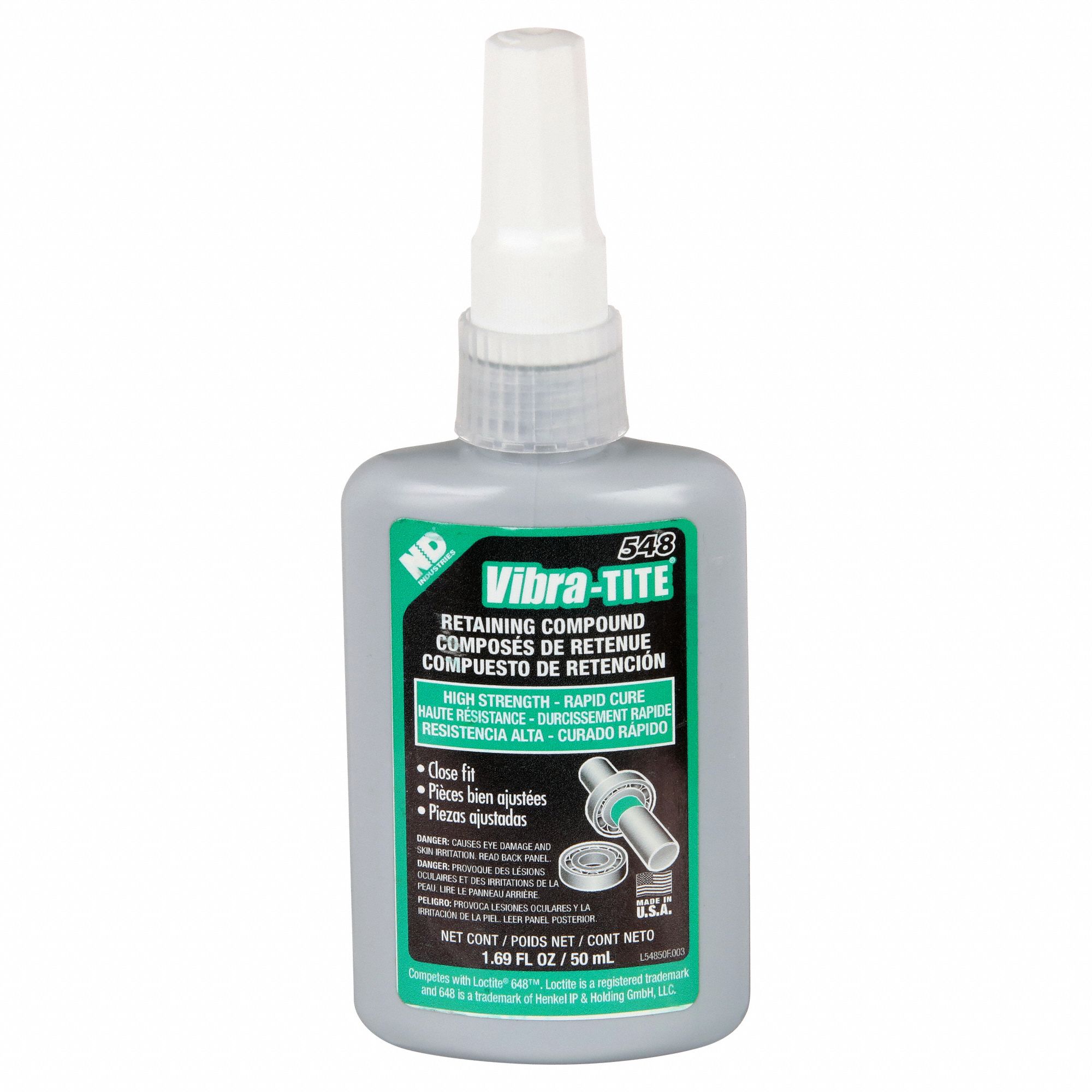 VIBRA-TITE, 548, 1.7 fl oz, Retaining Compound - 49CH48|54850 - Grainger