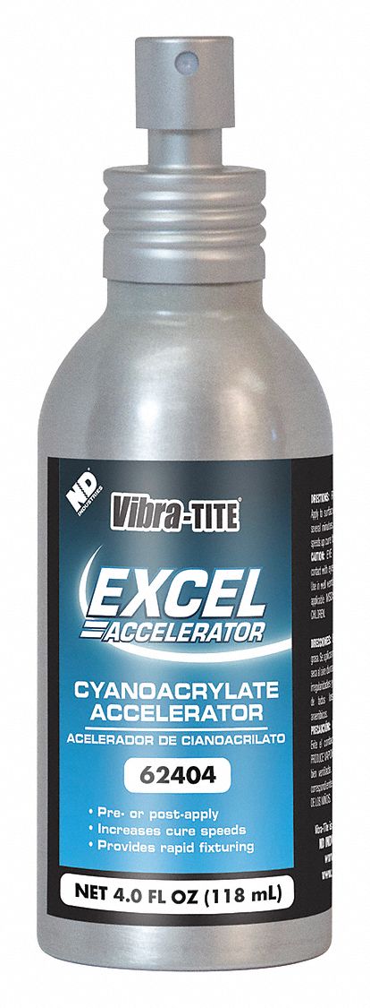 VIBRA-TITE, Excel 624, 4 fl oz, Accelerator - 49CH76|62404 - Grainger