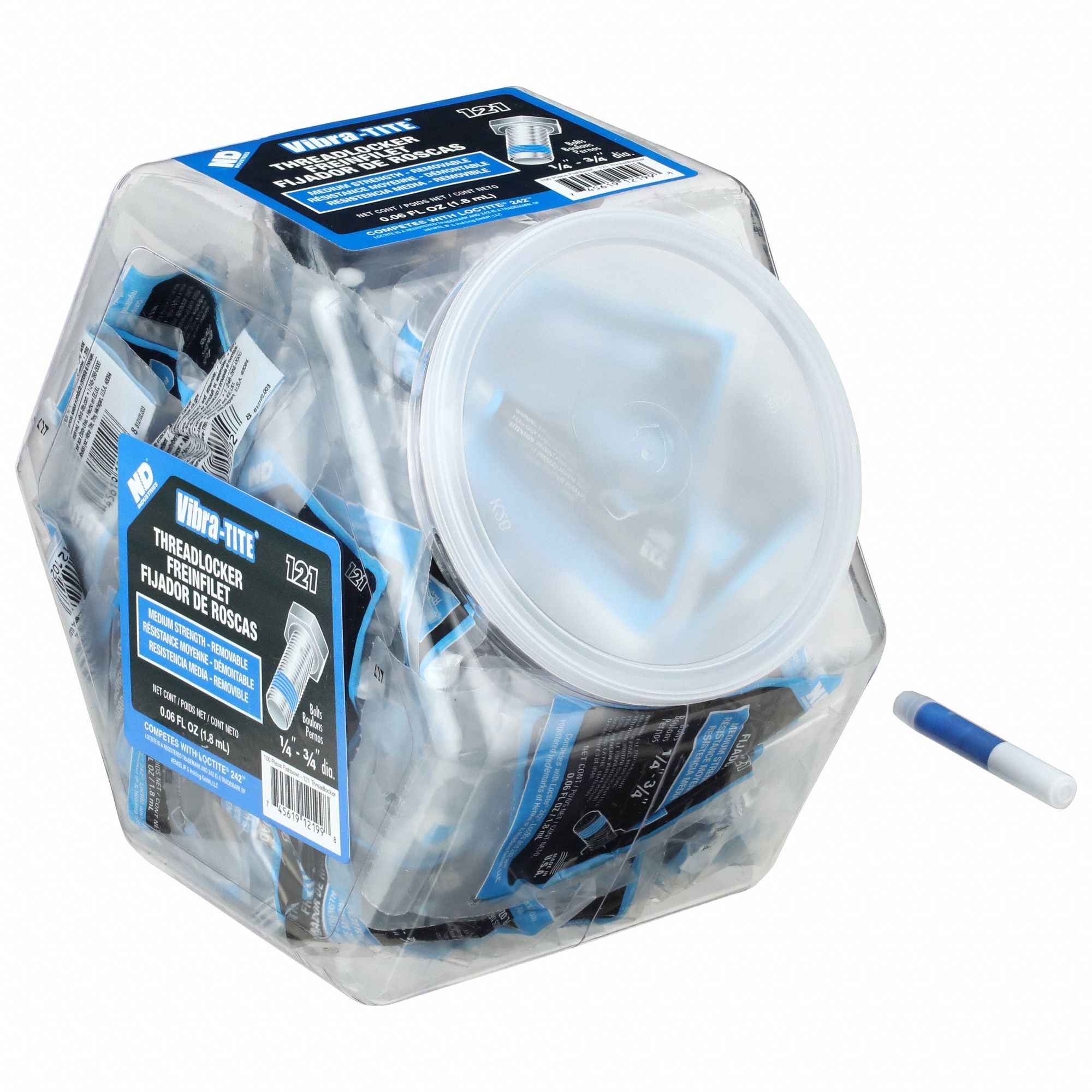 VIBRA-TITE, 121, Blue, Threadlocker - 49CJ62|12199 - Grainger