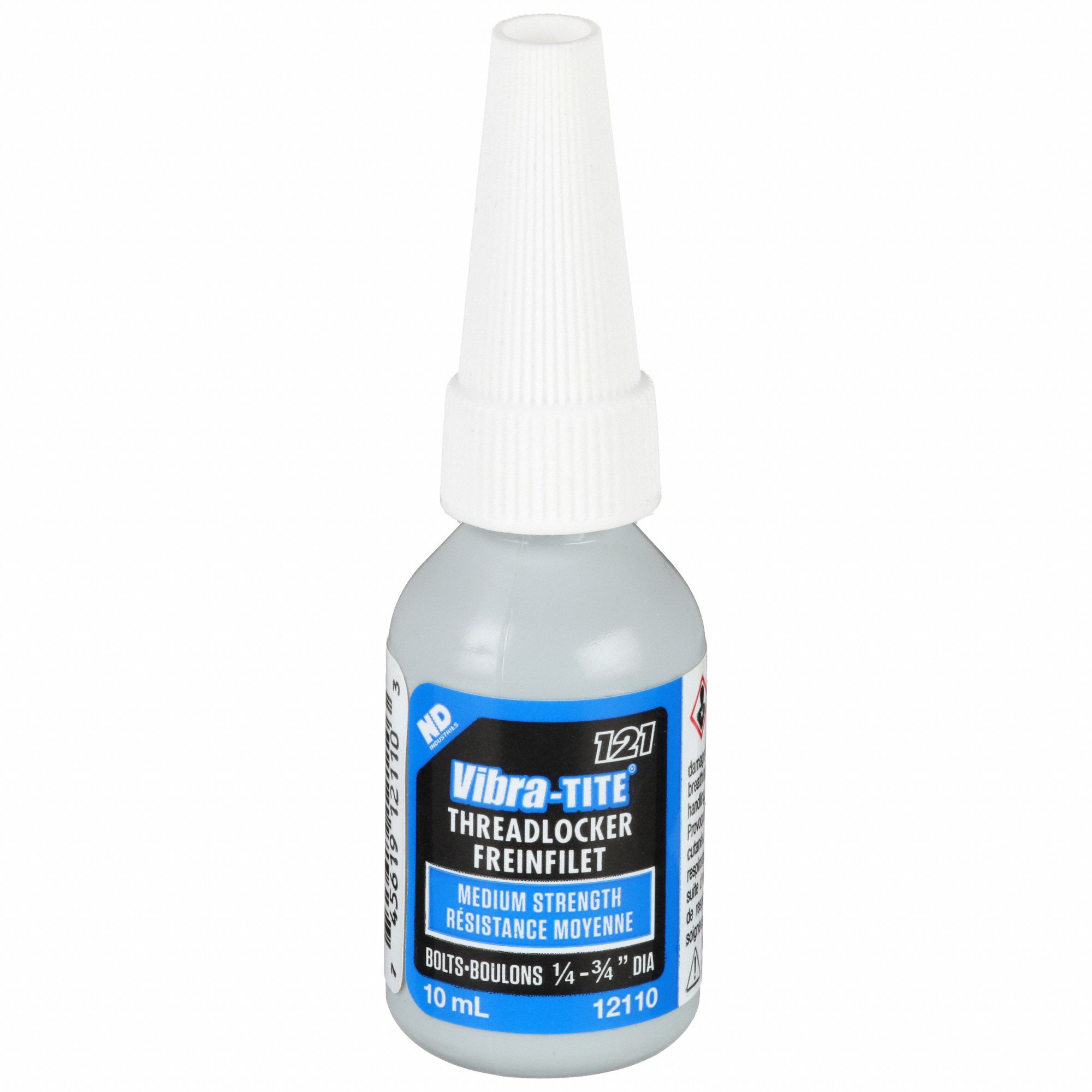 VIBRA-TITE, 121, Blue, Medium-Strength Threadlocker - 49CJ65|12110 ...