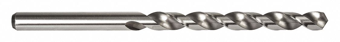 PRECISION TWIST DRILL, 1/8 in Drill Bit Size, 2 3/4 in Flute Lg, Jobber ...