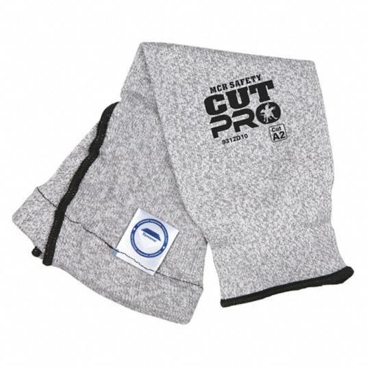 MCR SAFETY, ANSI/ISEA Cut Level A2, Gray, Cut-Resistant Sleeve - 49DC13|9312D10 - Grainger