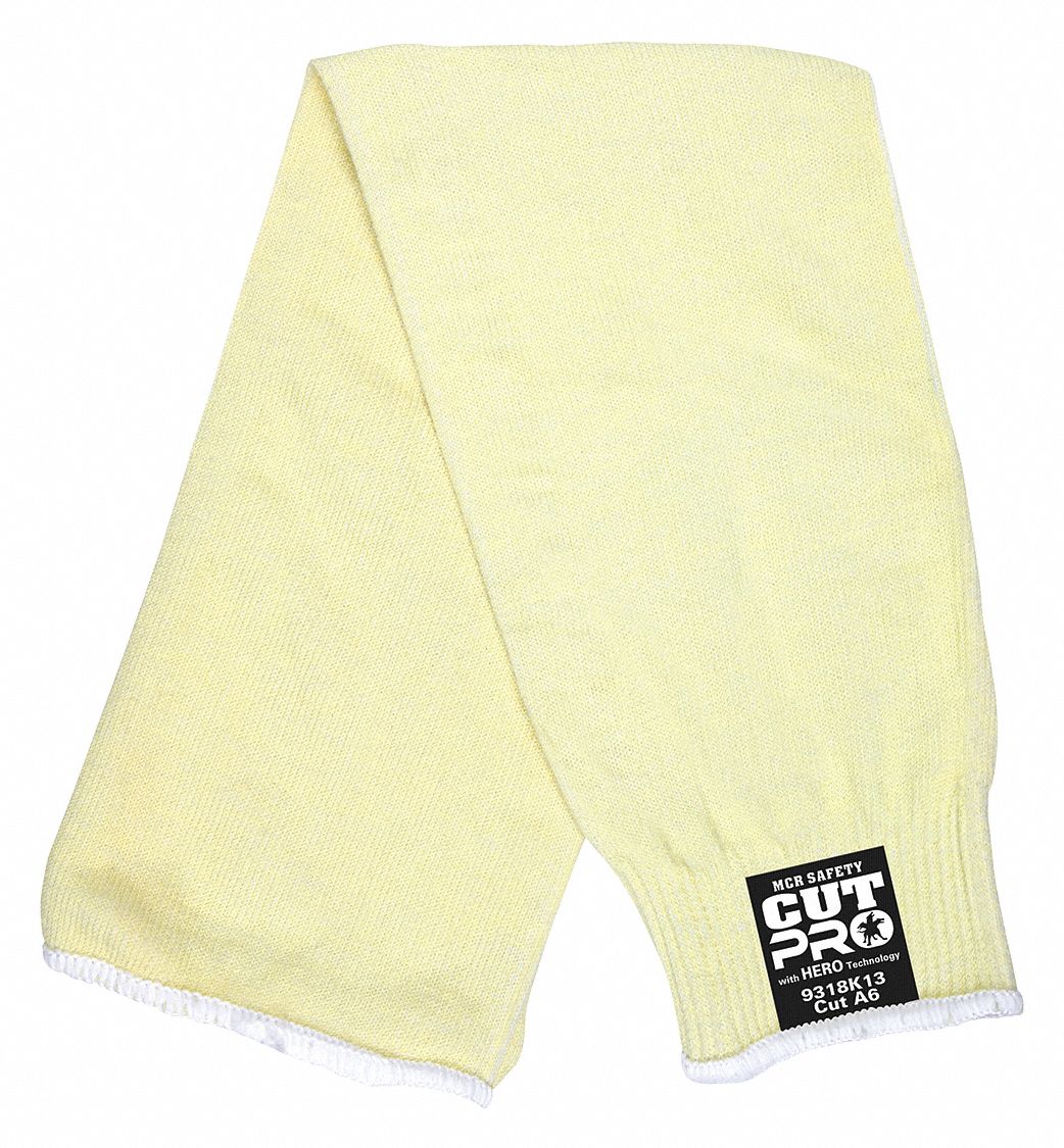 MCR SAFETY, ANSI/ISEA Cut Level A6, Kevlar® ( 13 ga ) with Cut-Resistant, Knit Sleeve - 49DC94 ...