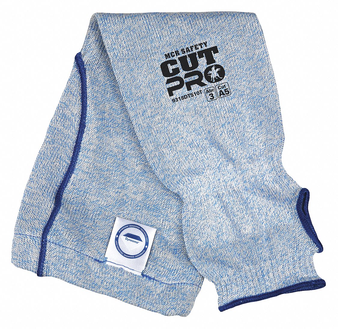 MCR SAFETY Cut-Resistant Sleeve: ANSI/ISEA Cut Level A5, Blue, Sleeve ...