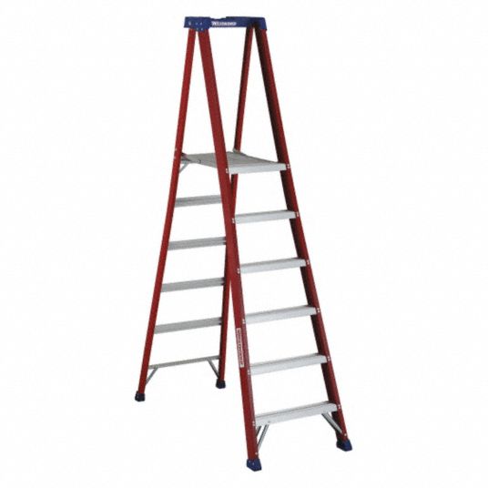 WESTWARD, Fiberglass, 300 lb Load Capacity, Platform Ladder - 49DJ52|WW ...