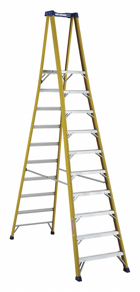 WESTWARD, Fiberglass, 375 lb Load Capacity, Platform Ladder - 49DJ62|WW ...