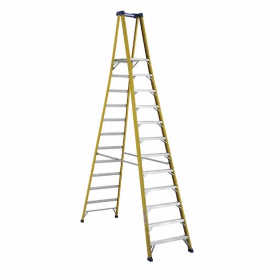 WESTWARD, Fiberglass, 375 lb Load Capacity, Platform Ladder - 49DJ63|WW ...