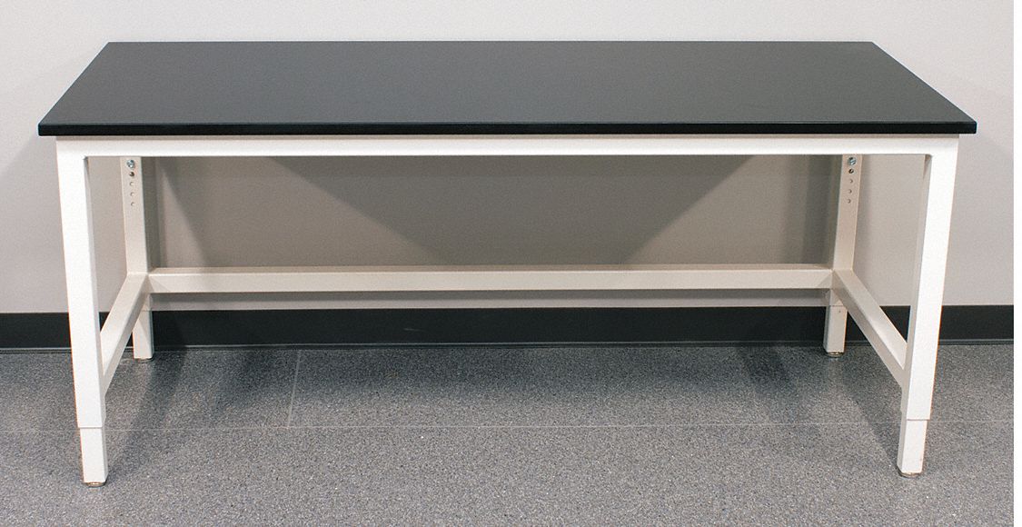 96 in x 24 in x 30 in Steel Adjustable Table with 2000 lb Load Capacity ...