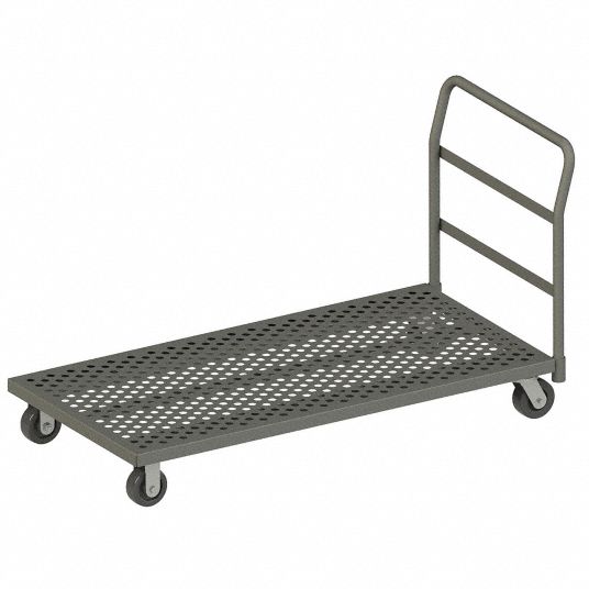 2,000 lb Load Capacity, (2) Rigid/(2) Swivel, Flow-Through Steel-Deck ...